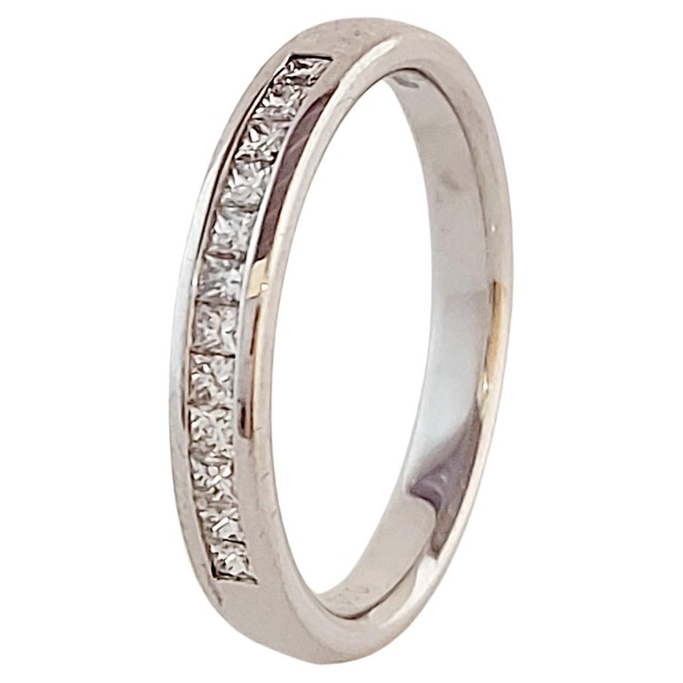 Princess Cut Diamond Channel Set Ring For Sale at 1stDibs