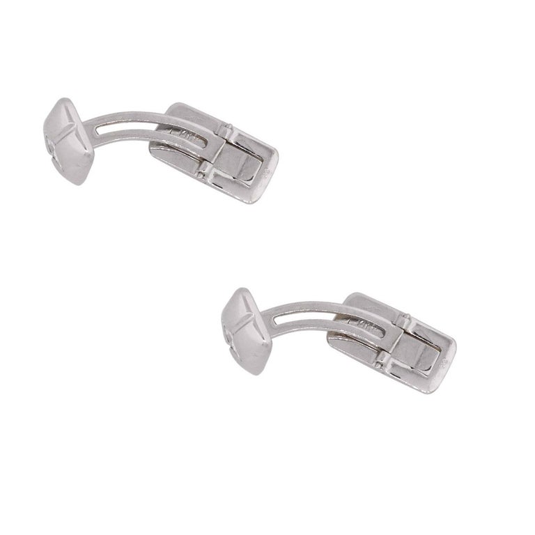 Princess Cut Diamond Cufflinks For Sale at 1stDibs