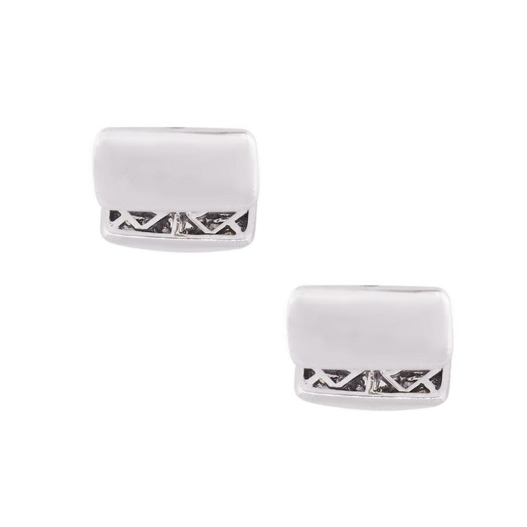 Princess Cut Diamond Cufflinks For Sale at 1stDibs