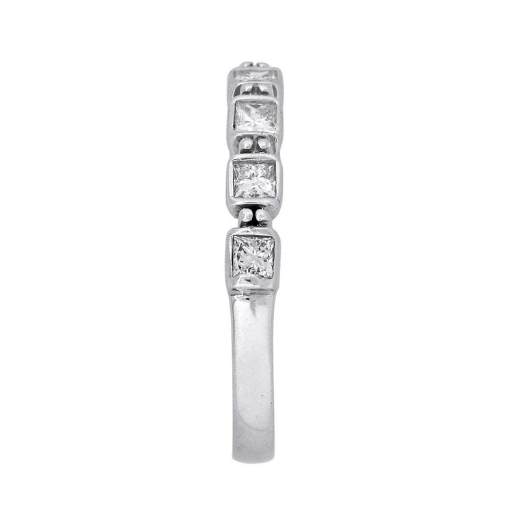 Princess Cut Diamond Ladies Band Ring For Sale at 1stDibs
