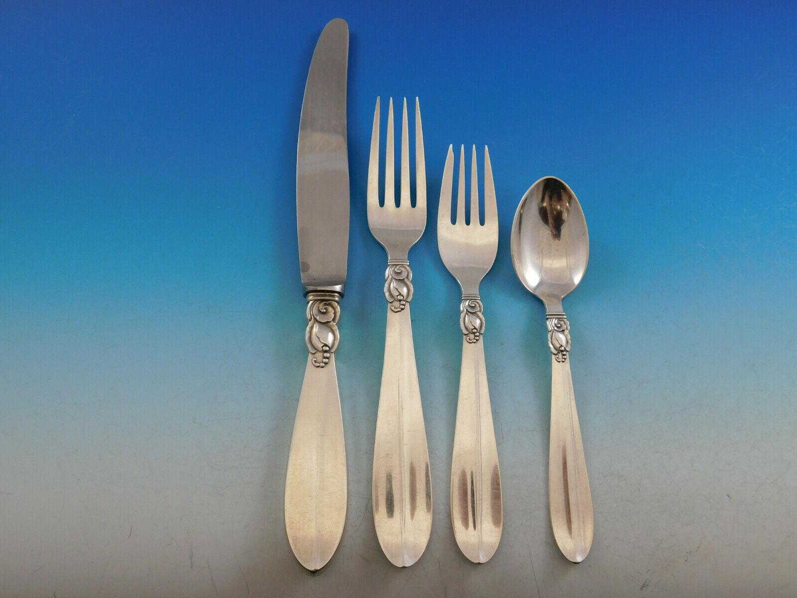 Princess Fuchsia by Frigast Sterling Silver Flatware Set Service 155pcs ...