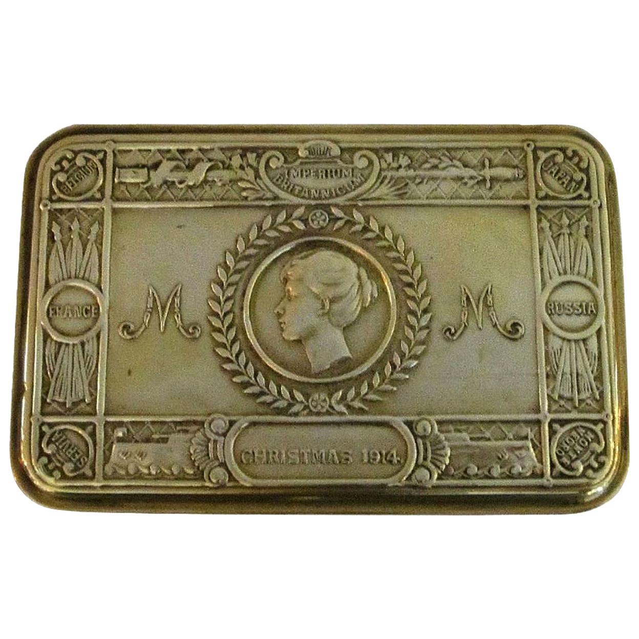 Princess Mary Box, WWI Era, Christmas, 1914 at 1stDibs