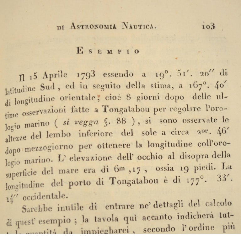 Principles of Nautical Astronomy Antique Book by M. De Rossel Naples ...