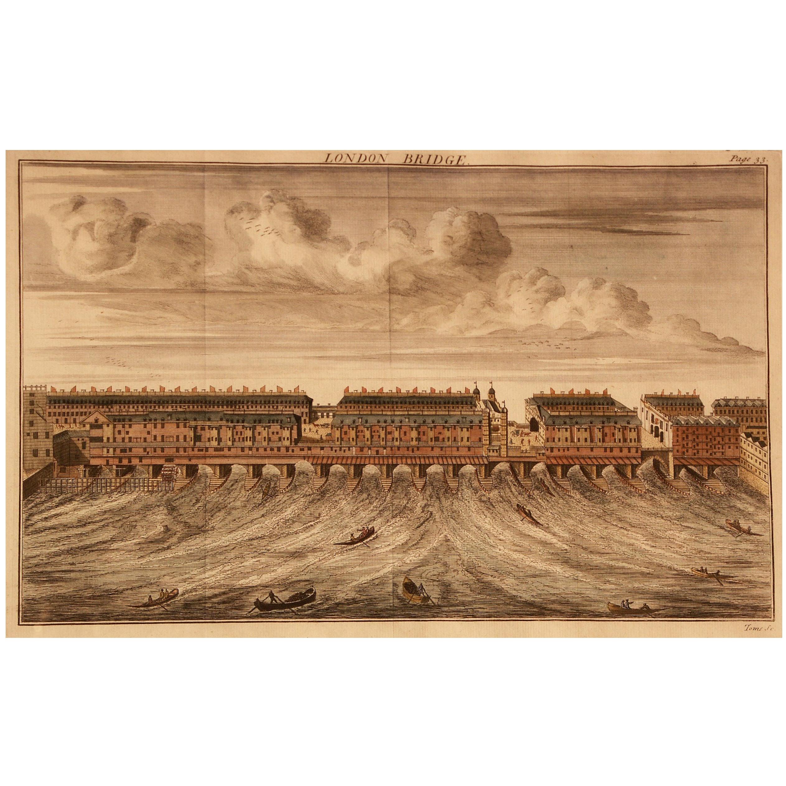 Antique Print of Jacob's Bridge by Spilsbury, 1803 For Sale at 1stDibs