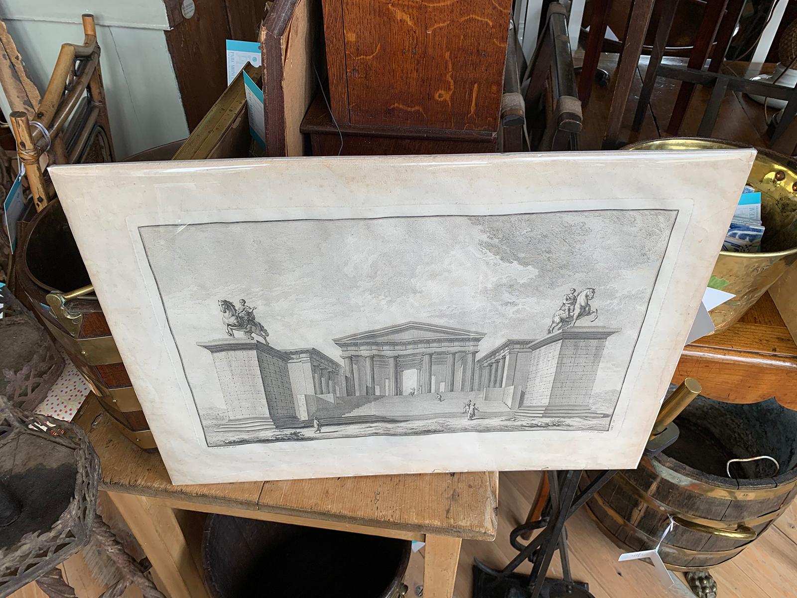 Print of the Propylaea of the Acropolis from "Les Ruines" by Julien ...