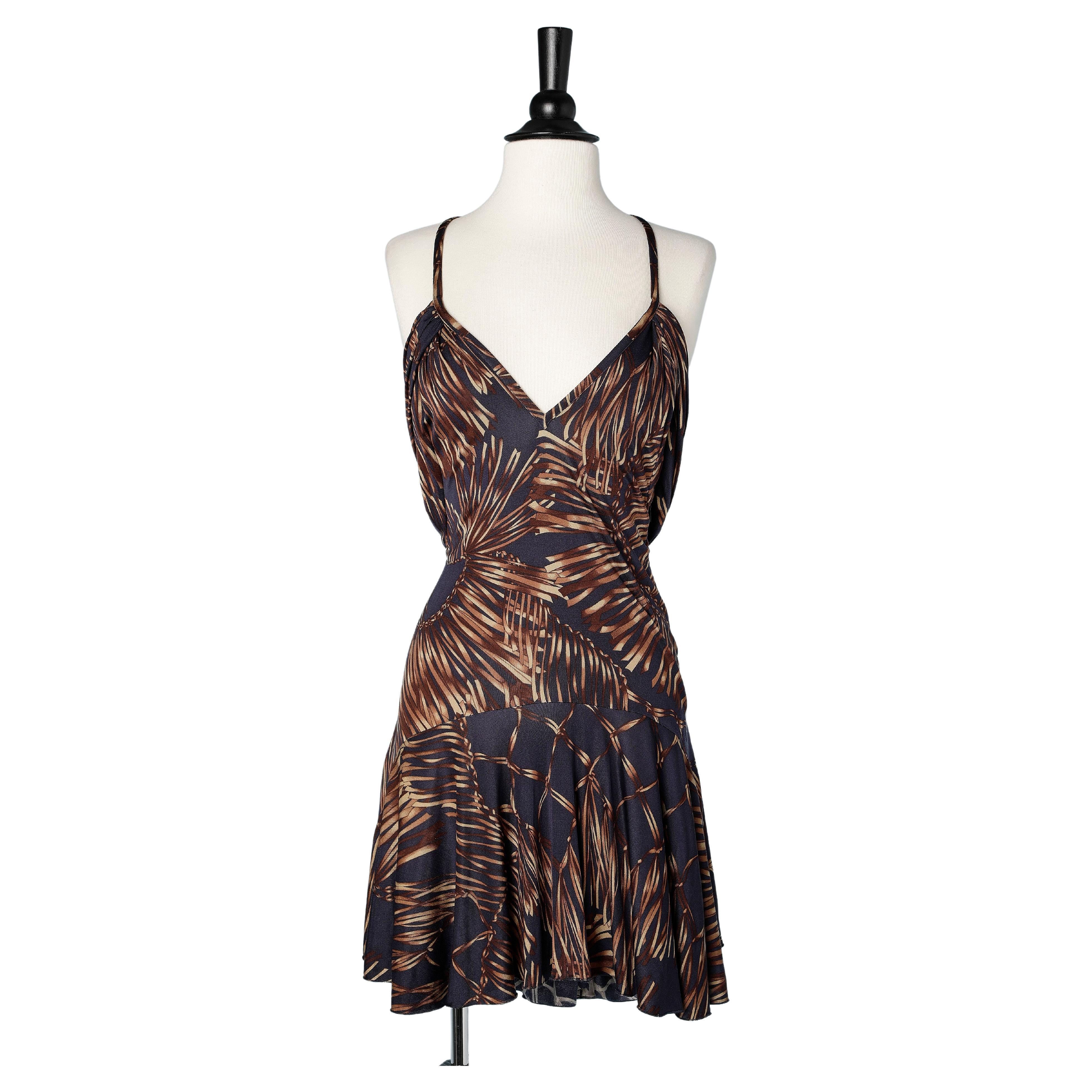 Versace F/W 2006 Halter Cutout Sheer Panels Bodycon Black Evening Dress ...