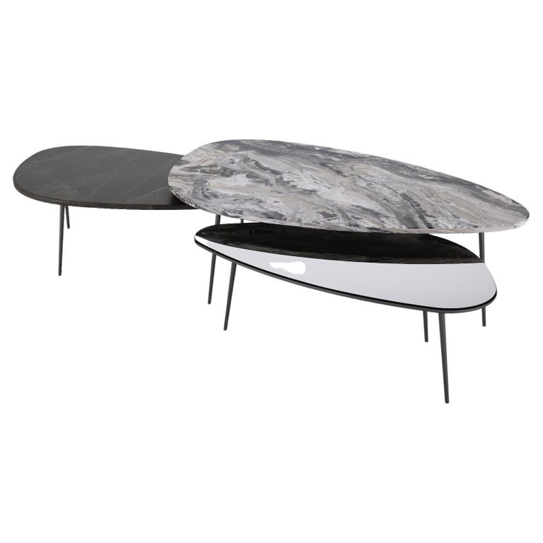 "Prise" Set of 3 Coffee Tables For Sale at 1stDibs