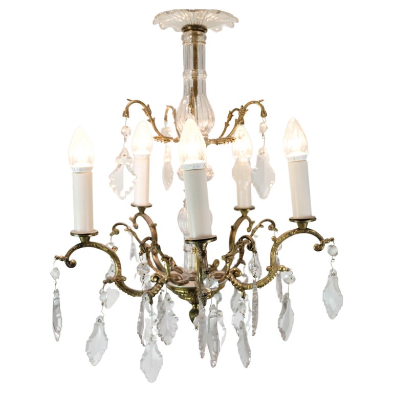 Prism crown, brass, ground prisms, 1920s For Sale at 1stDibs