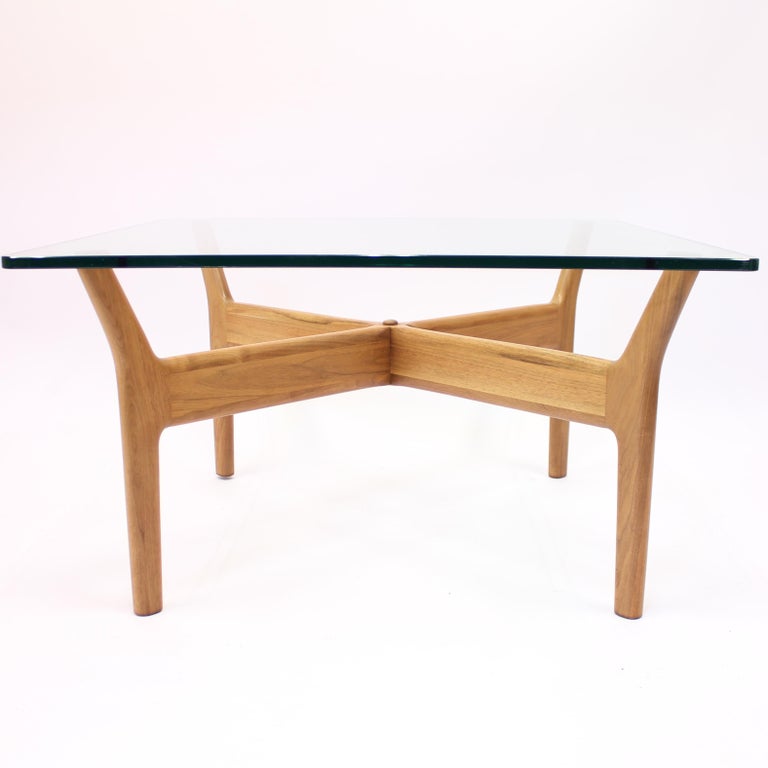 Prisma/2 Walnut Coffee Table, Attributed to Alf Svensson, by Tingströms ...