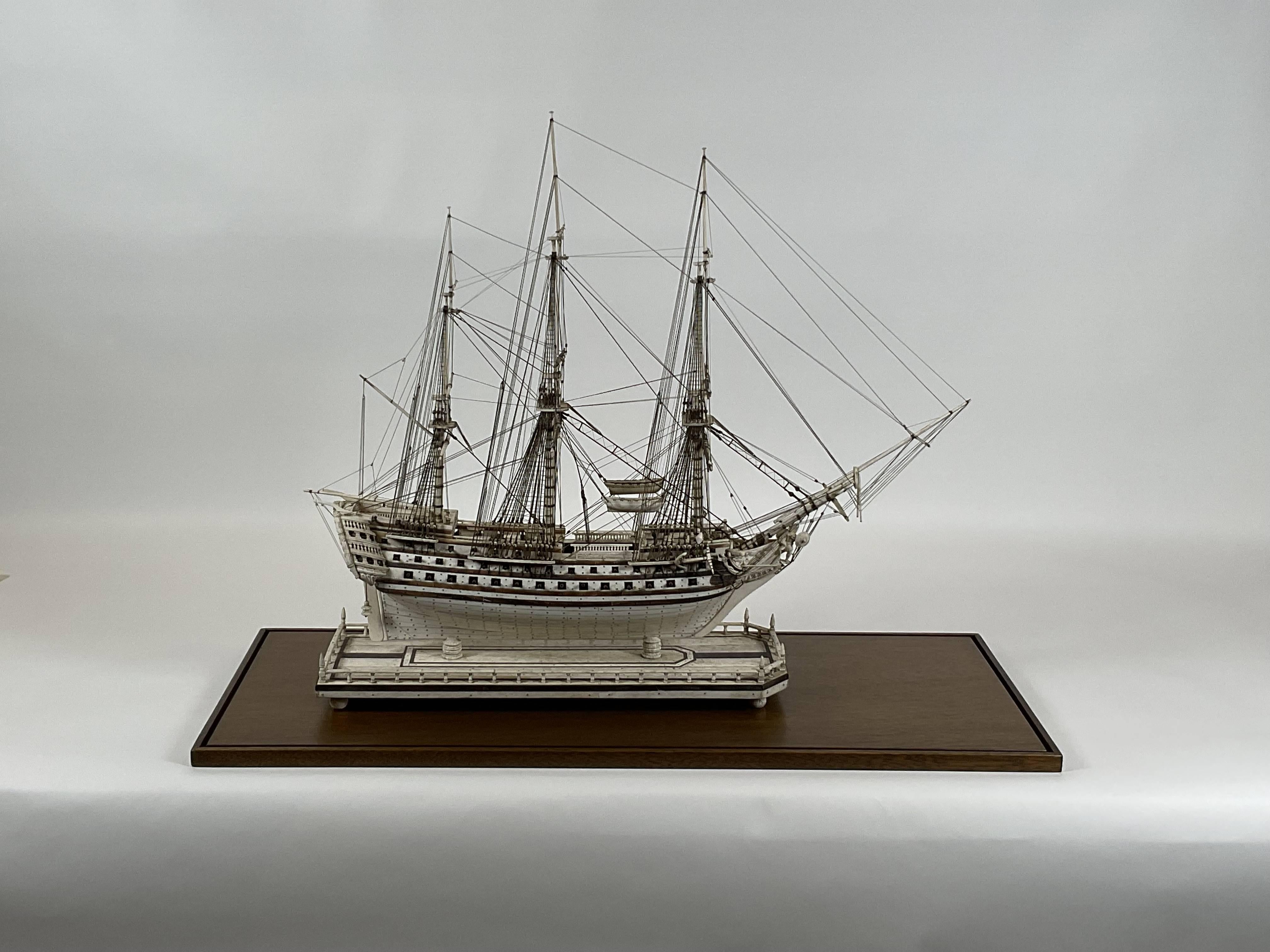 Prisoner of War Style Ship Model at 1stDibs