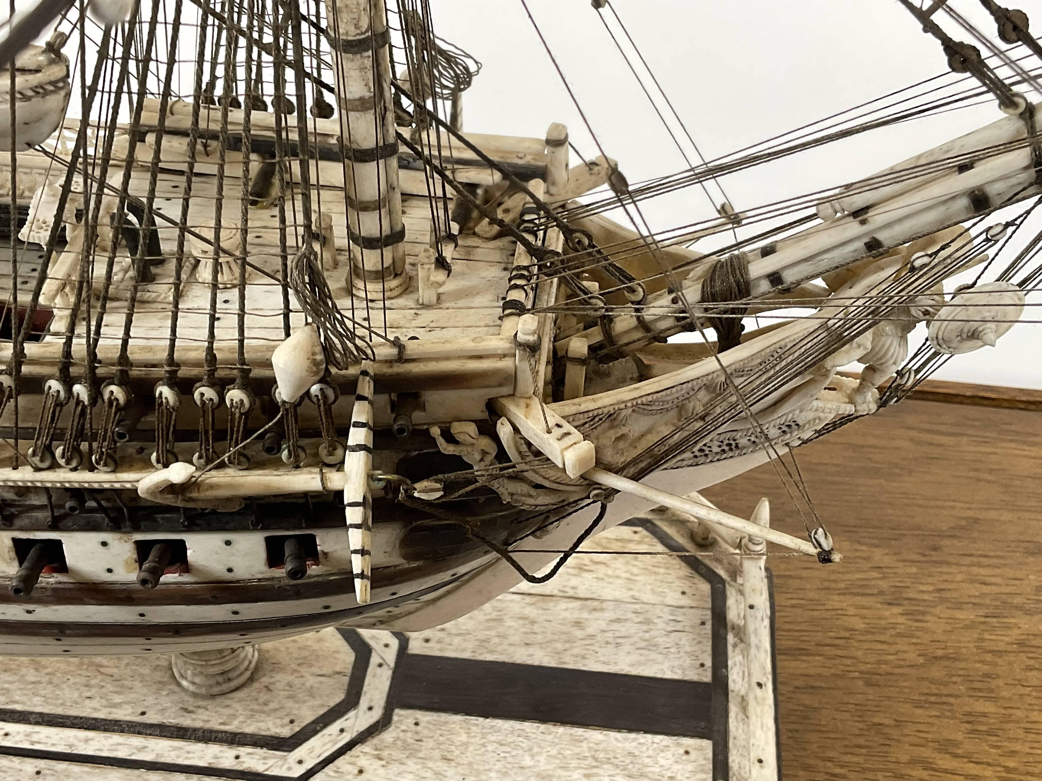 Prisoner of War Style Ship Model at 1stDibs