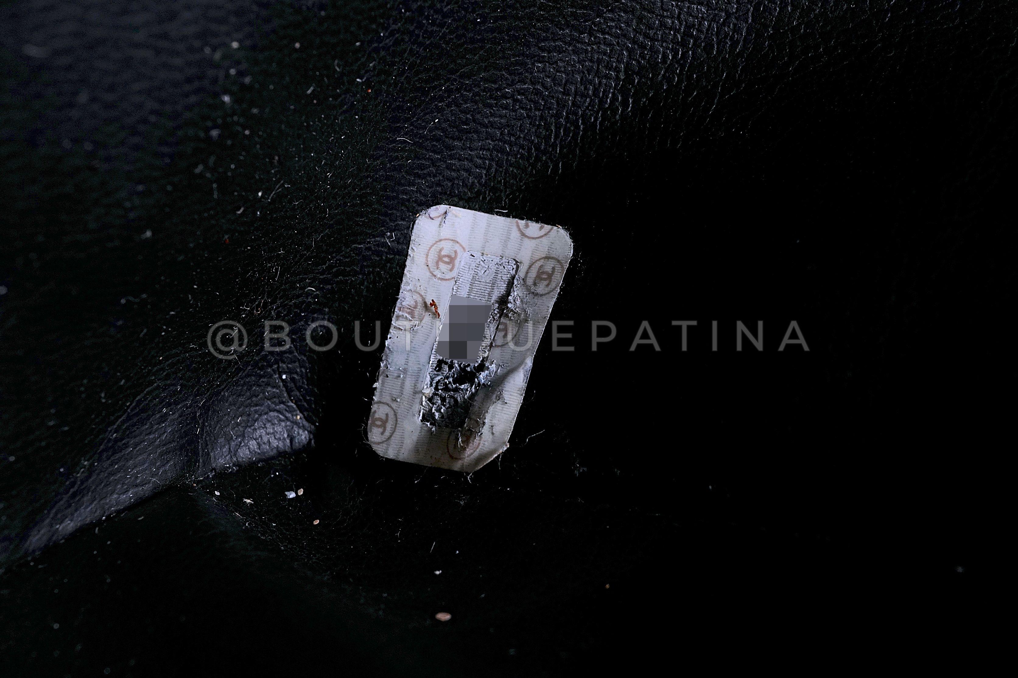 Pristine Chanel 1995 Vintage Black Letter Large Bowler Duffle Bag 67789 ...