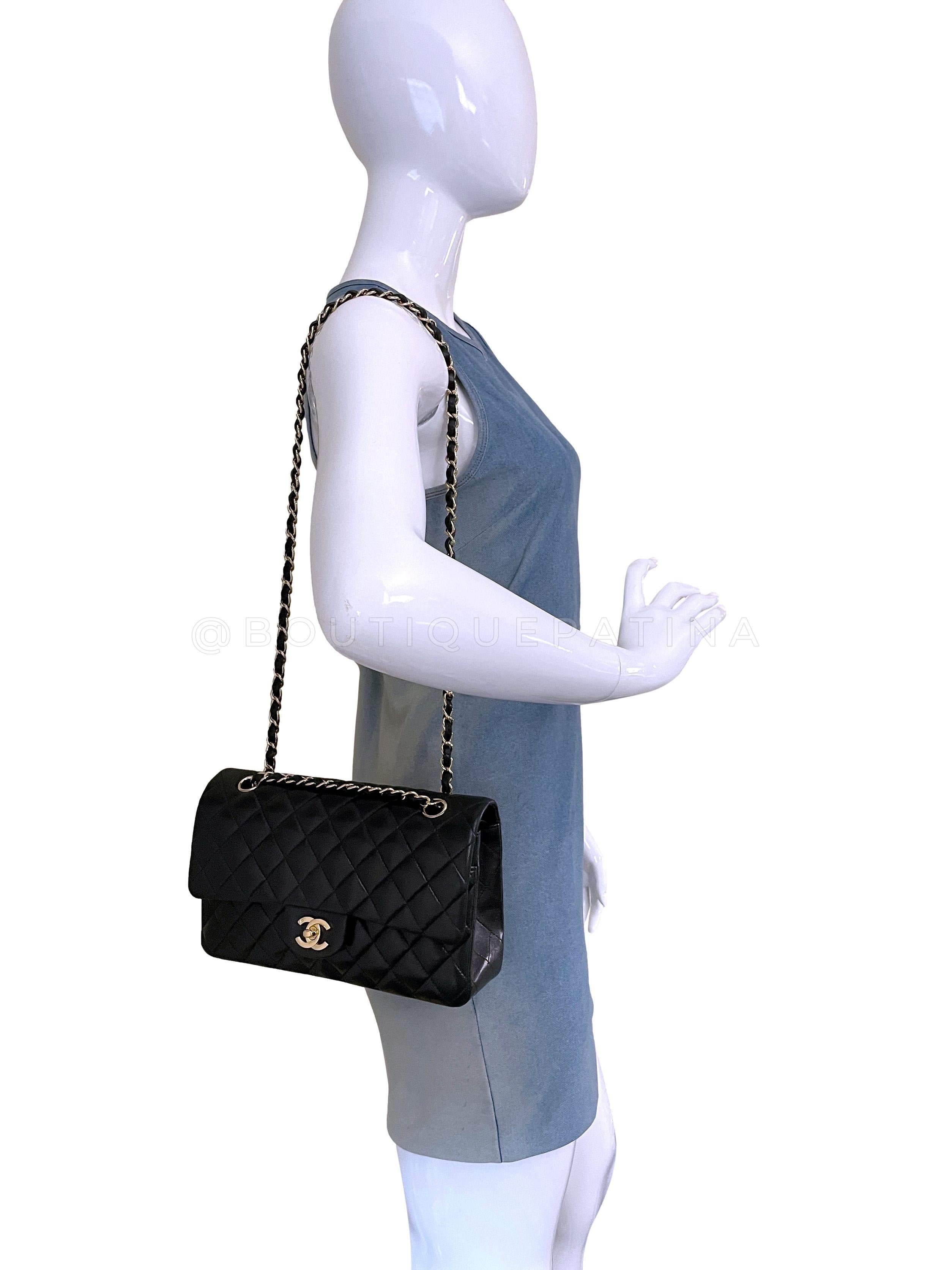 Pristine Chanel 2006 Vintage Black Medium Classic Flap Bag 24k GHW ...