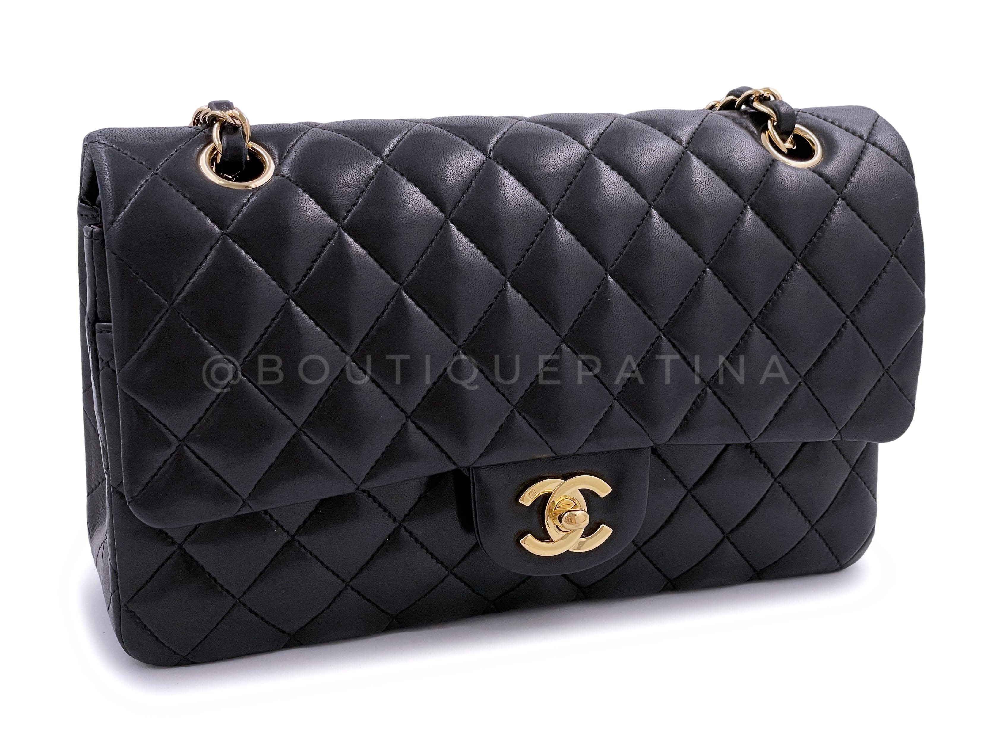 Pristine Chanel 2006 Vintage Black Medium Classic Flap Bag 24k GHW ...