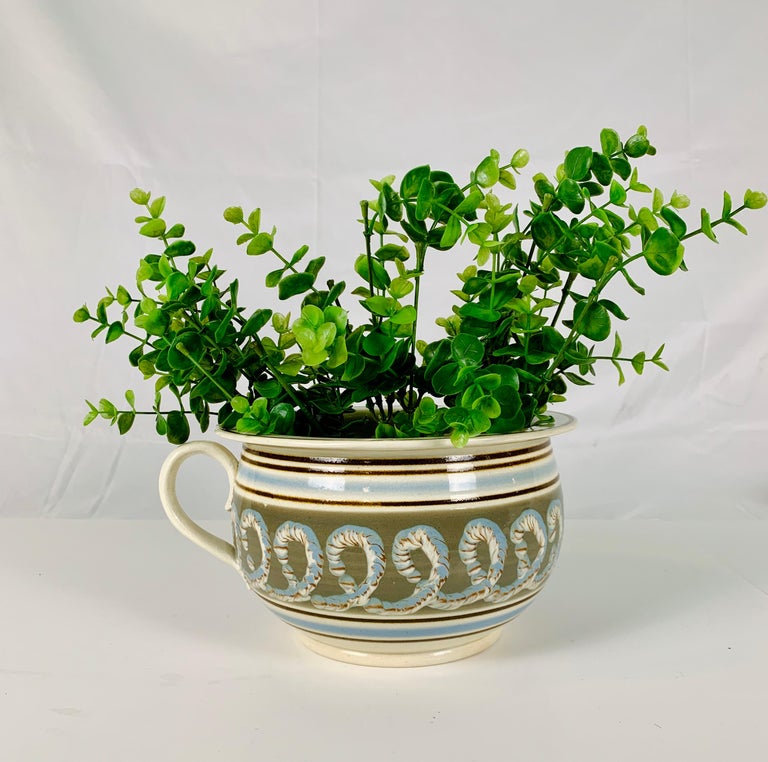 Pristine Mochaware Pot Made circa 1830 as Chamber Pot Looks Great with ...