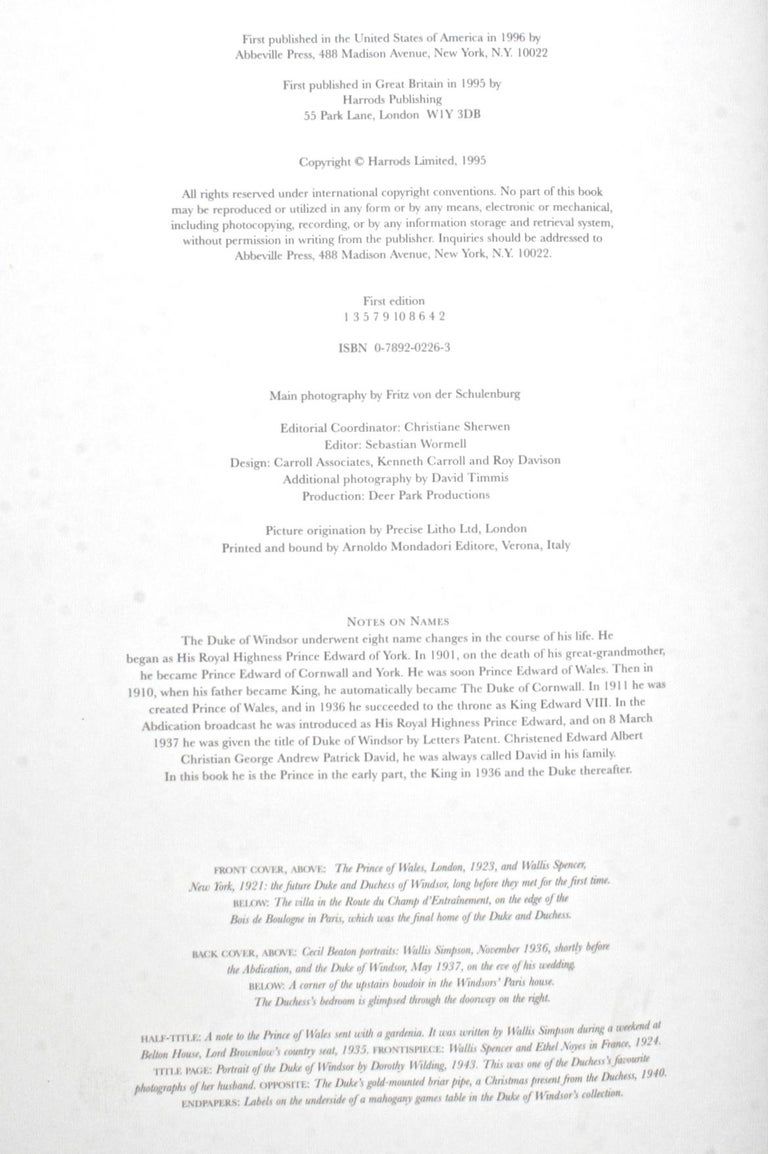 Private World of The Duke and Duchess of Windsor by Hugo Vickers, 1st ...