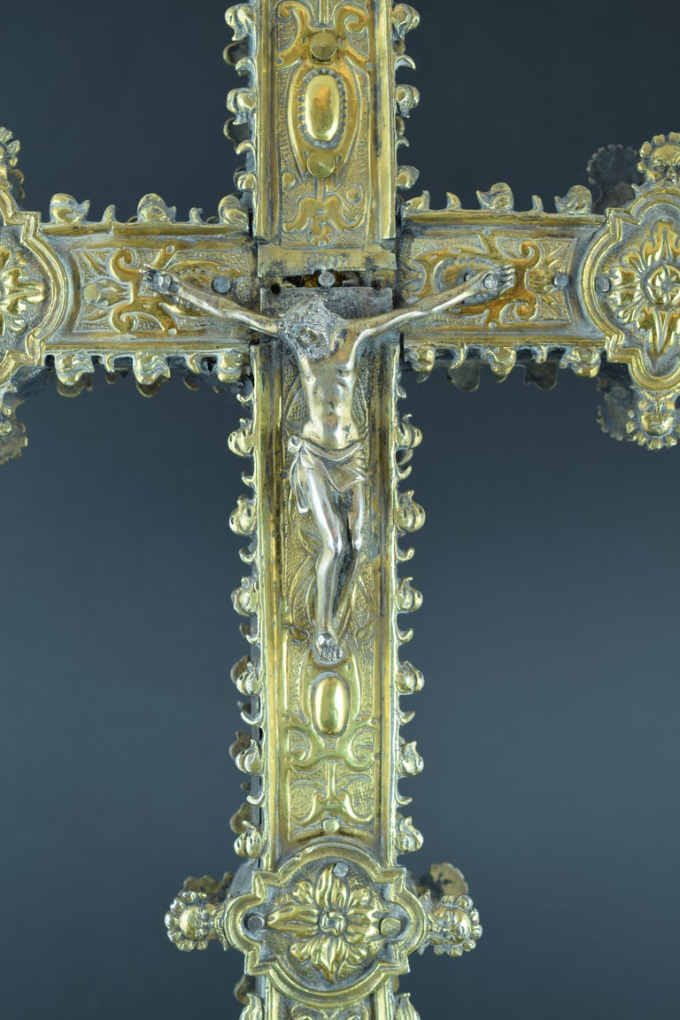 Processional Cross, Silver, Barbastro, Aragón, Spain, 16th Century For ...