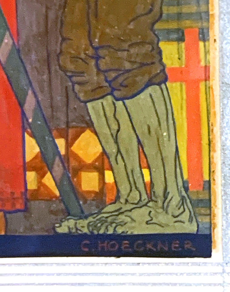 "Processional," Jewel-Toned Mural Study w/ Prayer Under Starlit Sky by ...