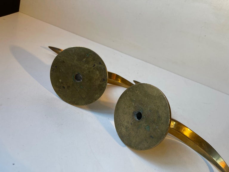 Products Vintage Lily Candlesticks in Brass by Ivar Ålenius Björk ...