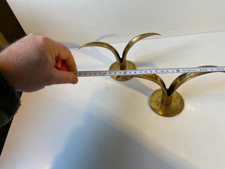 Products Vintage Lily Candlesticks in Brass by Ivar Ålenius Björk ...