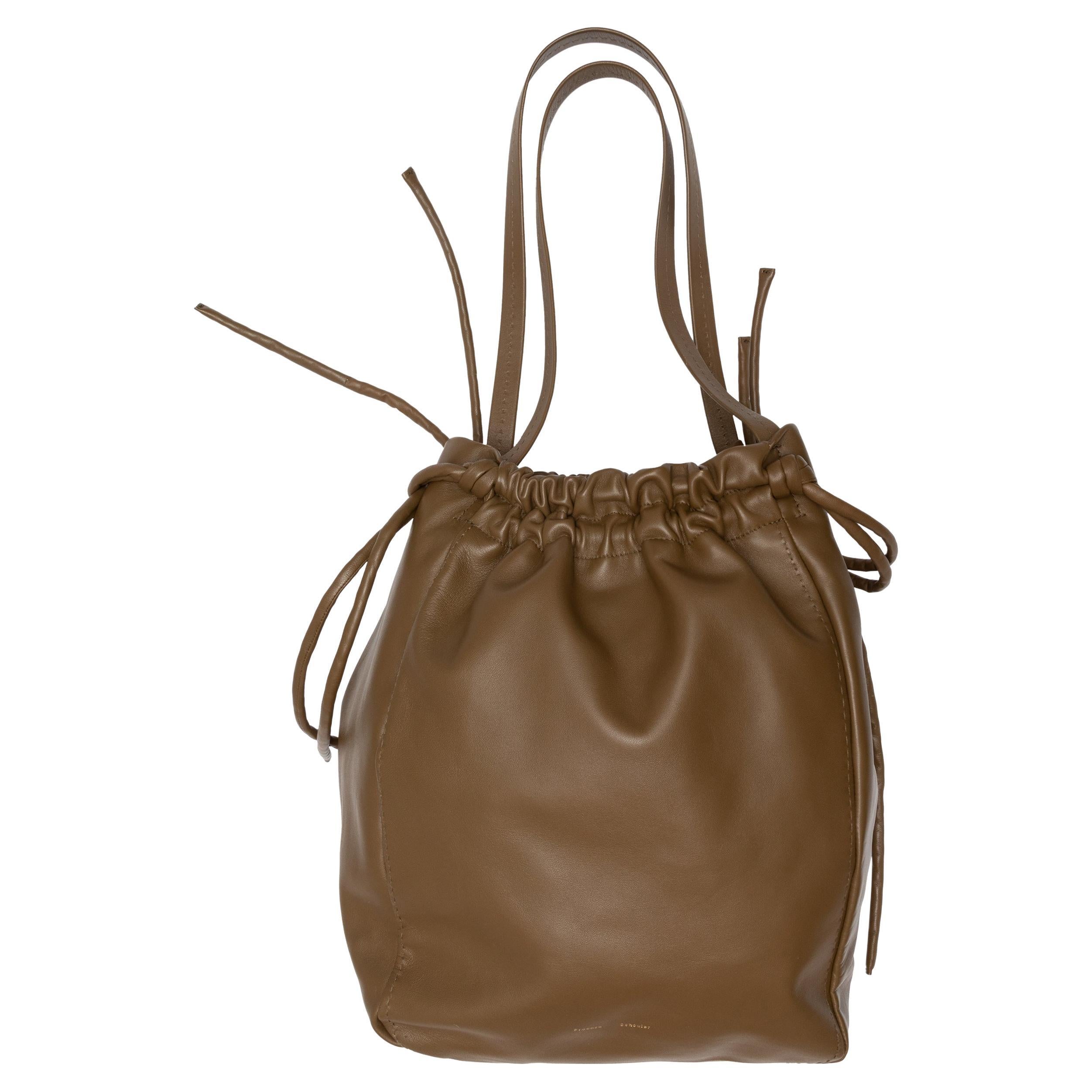 Proenza Schouler Olive Drawstring Shoulder Bag For Sale at 1stDibs