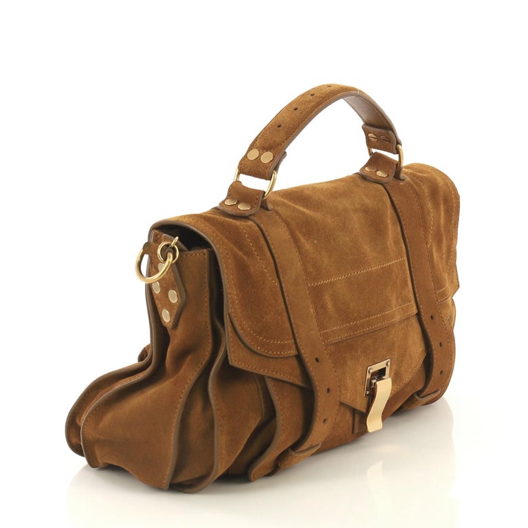 Proenza Schouler PS1 Satchel Suede Medium at 1stDibs