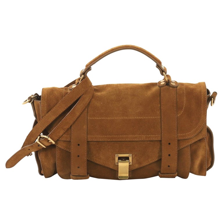 Proenza Schouler PS1 Satchel Suede Medium at 1stDibs