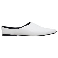 Maison Margiela White Pointed-Toe Leather Mules For Sale at 1stDibs ...
