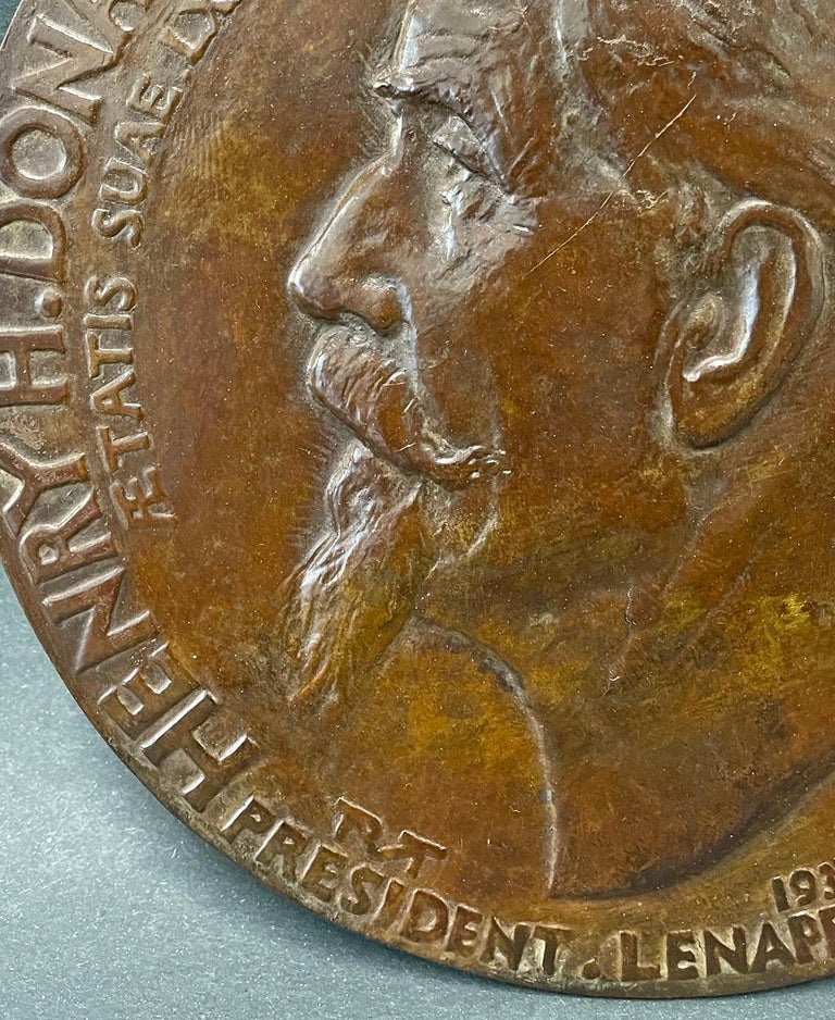 "Profile of Henry Donaldson," Sculptural Portrait of Pioneering ...