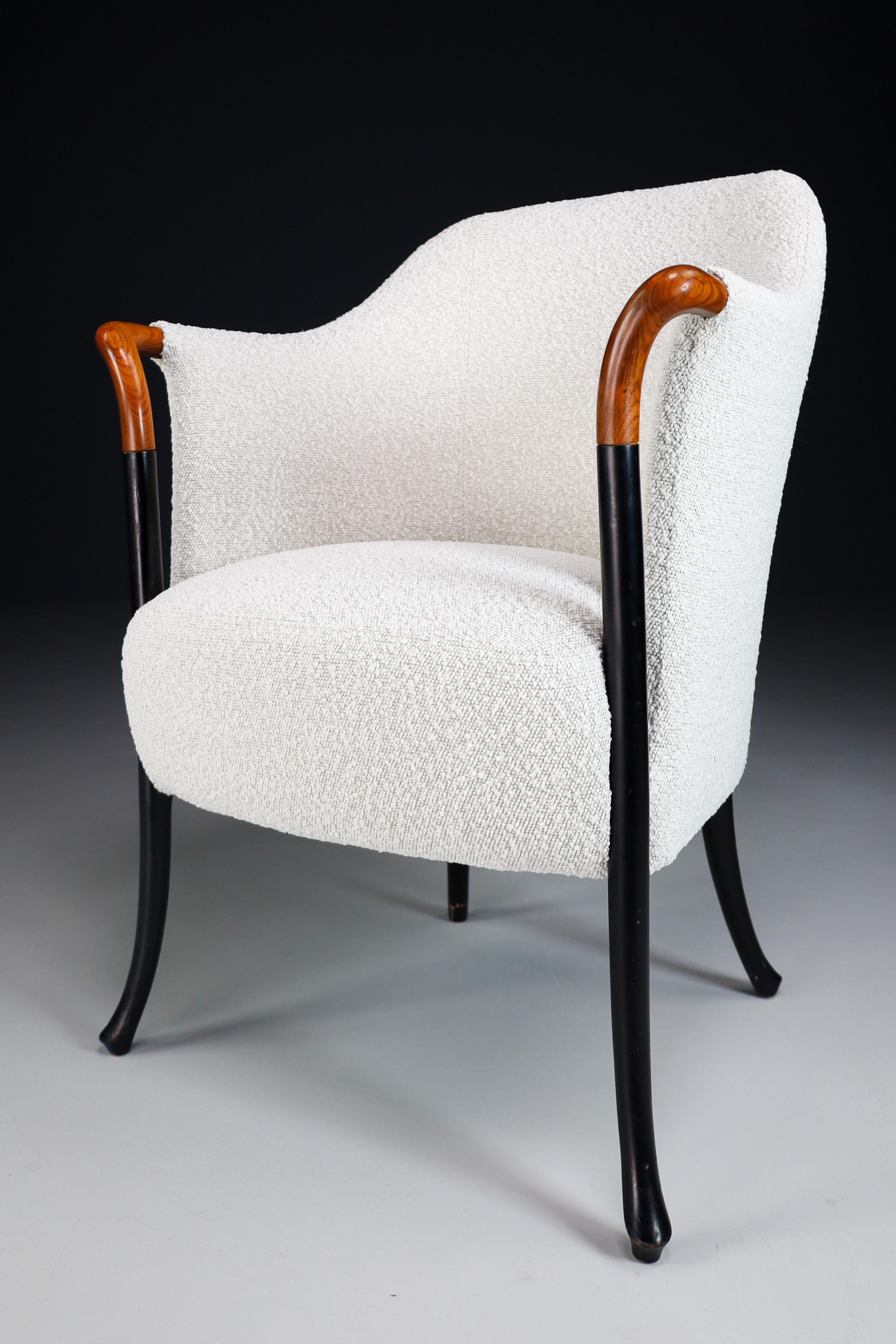 Progetti Armchair by Umberto Asnago for Giorgetti in Bouclé Wool Fabric ...