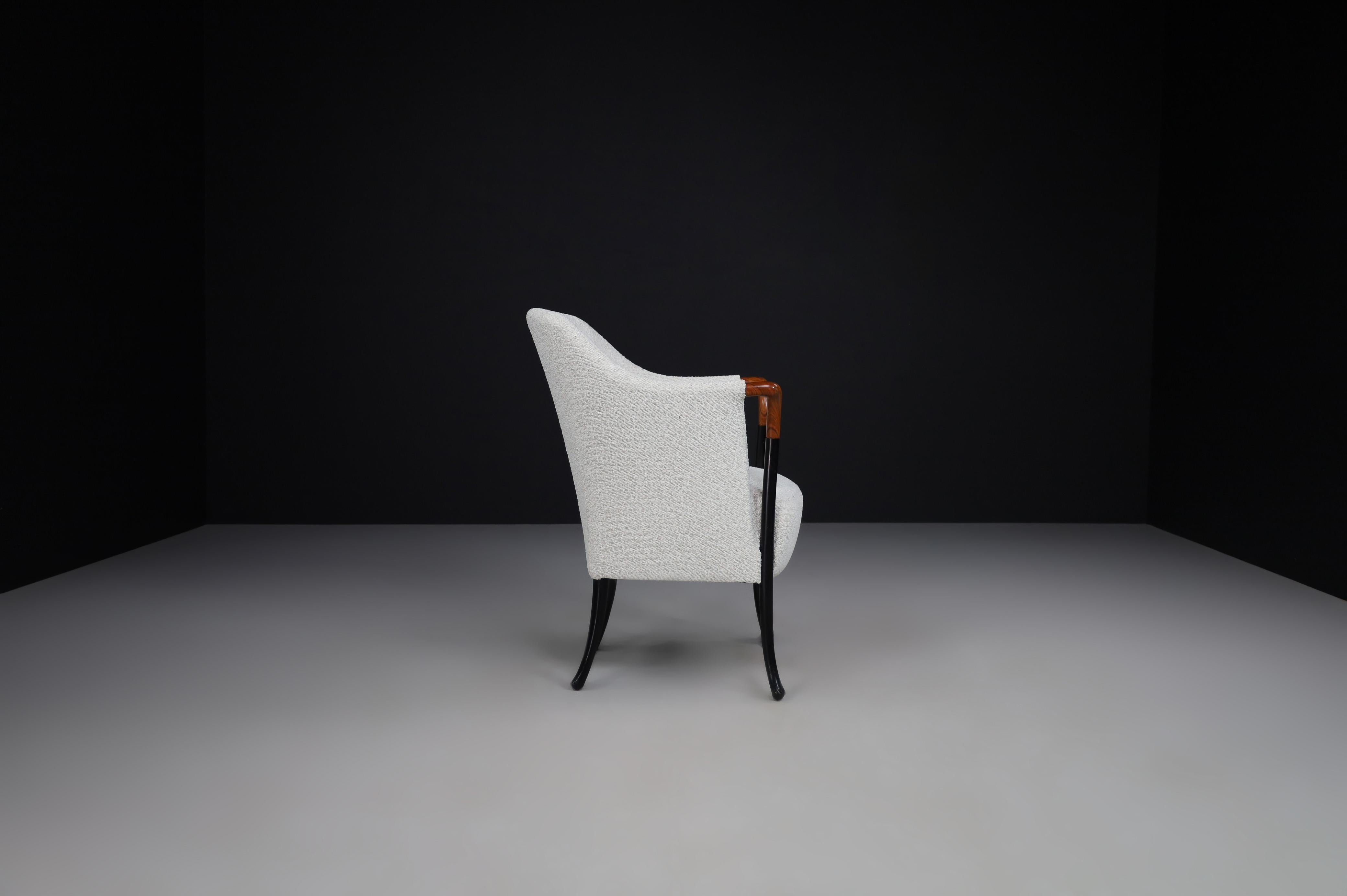 Progetti Armchairs by Umberto Asnago for Giorgetti in Bouclé Fabric ...