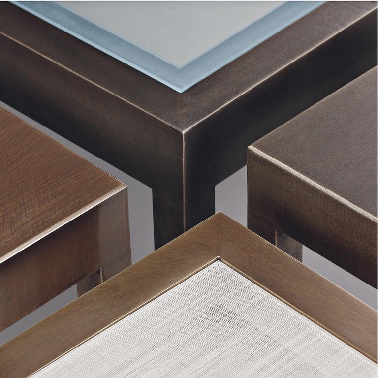 Customizable Promemoria Gong Small Table in Hammered Bronze by Romeo ...