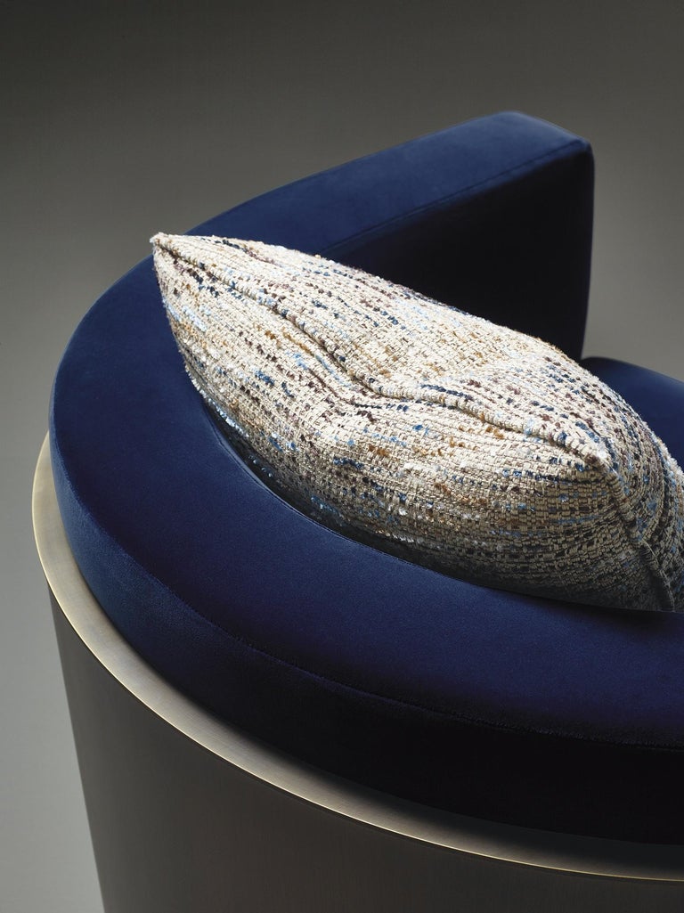 Promemoria Pervinca Armchair in Bronze and Fabric Cushion by Romeo ...