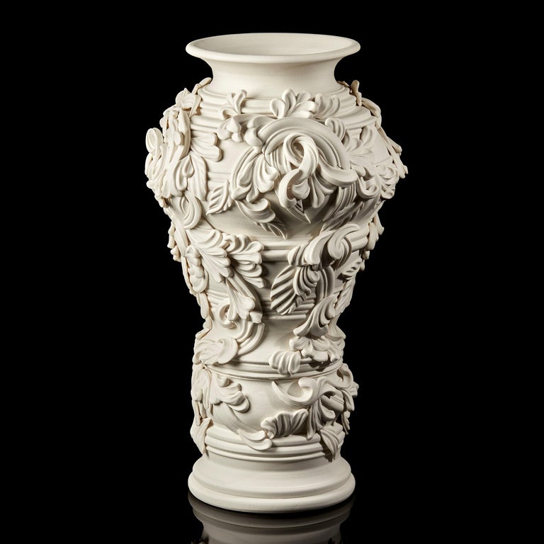 Promenade V, a Unique Ceramic Sculptural Tall Vase in Porcelain by Jo ...