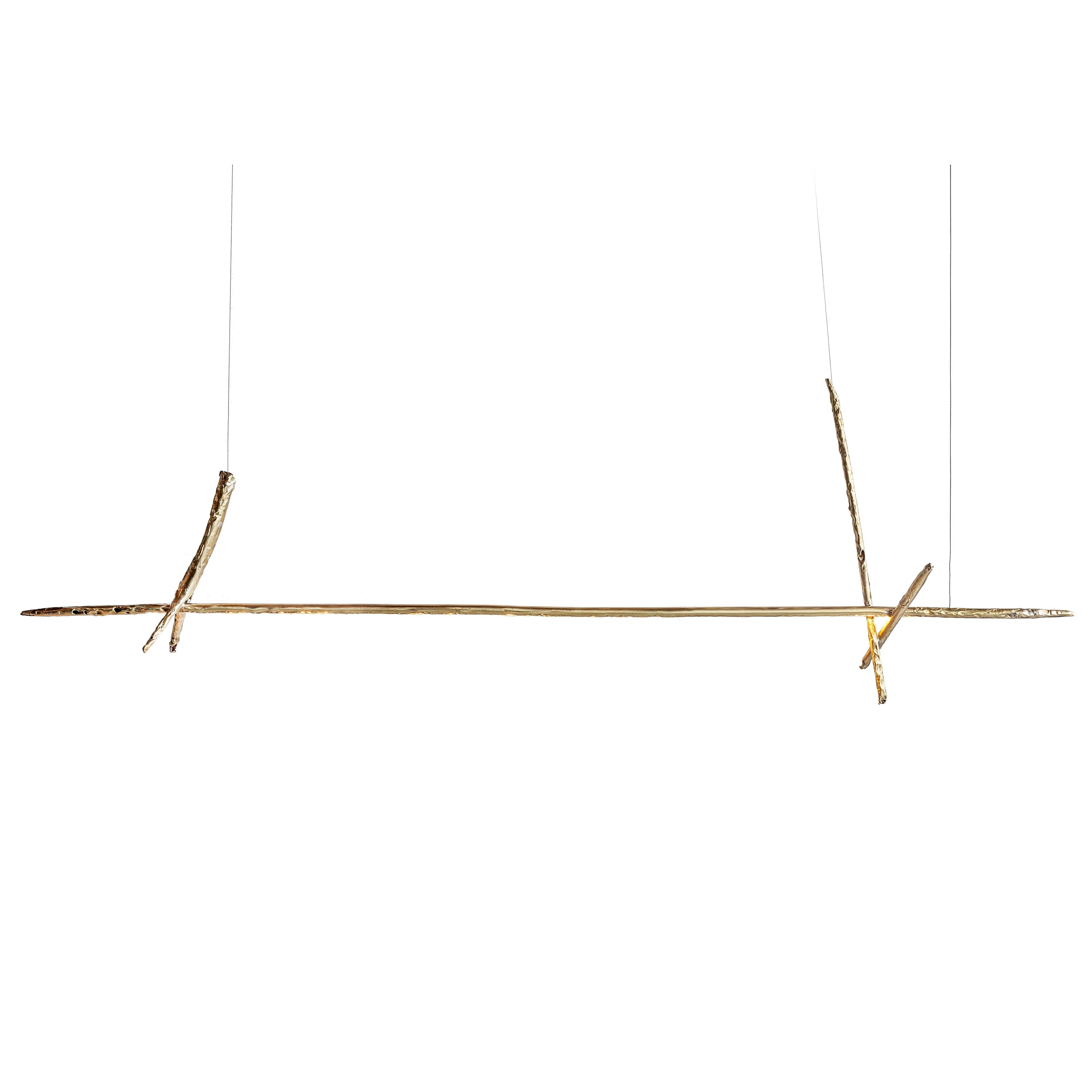 Brass Flutter Chandelier, Umut Yamac For Sale at 1stDibs