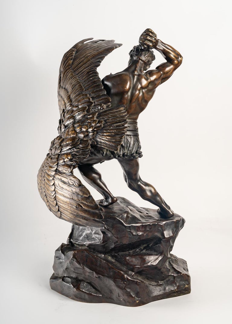 "Prometheus fighting an eagle" For Sale at 1stDibs