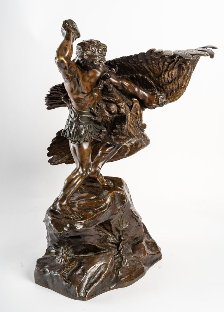 "Prometheus fighting an eagle" For Sale at 1stDibs
