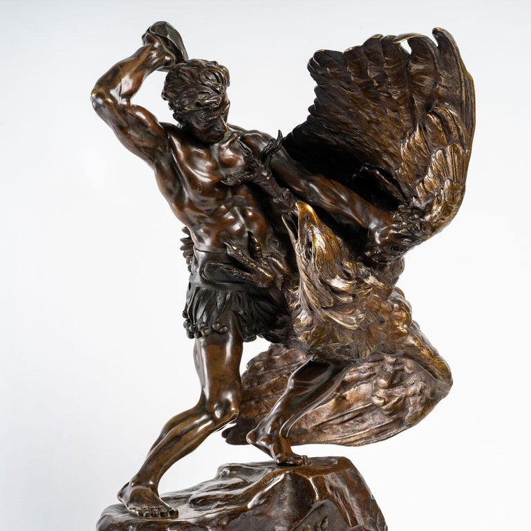 "Prometheus fighting an eagle" For Sale at 1stDibs