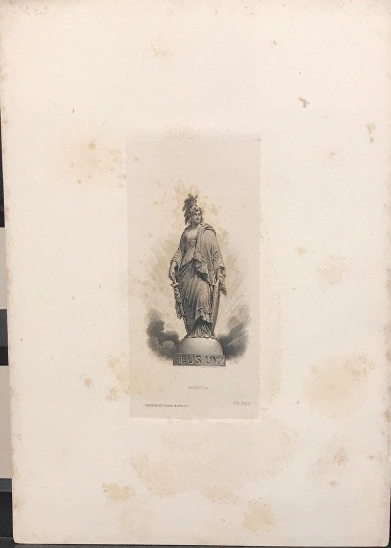 Proof of an American Bank Note: America, No 148, circa 1870 For Sale at ...