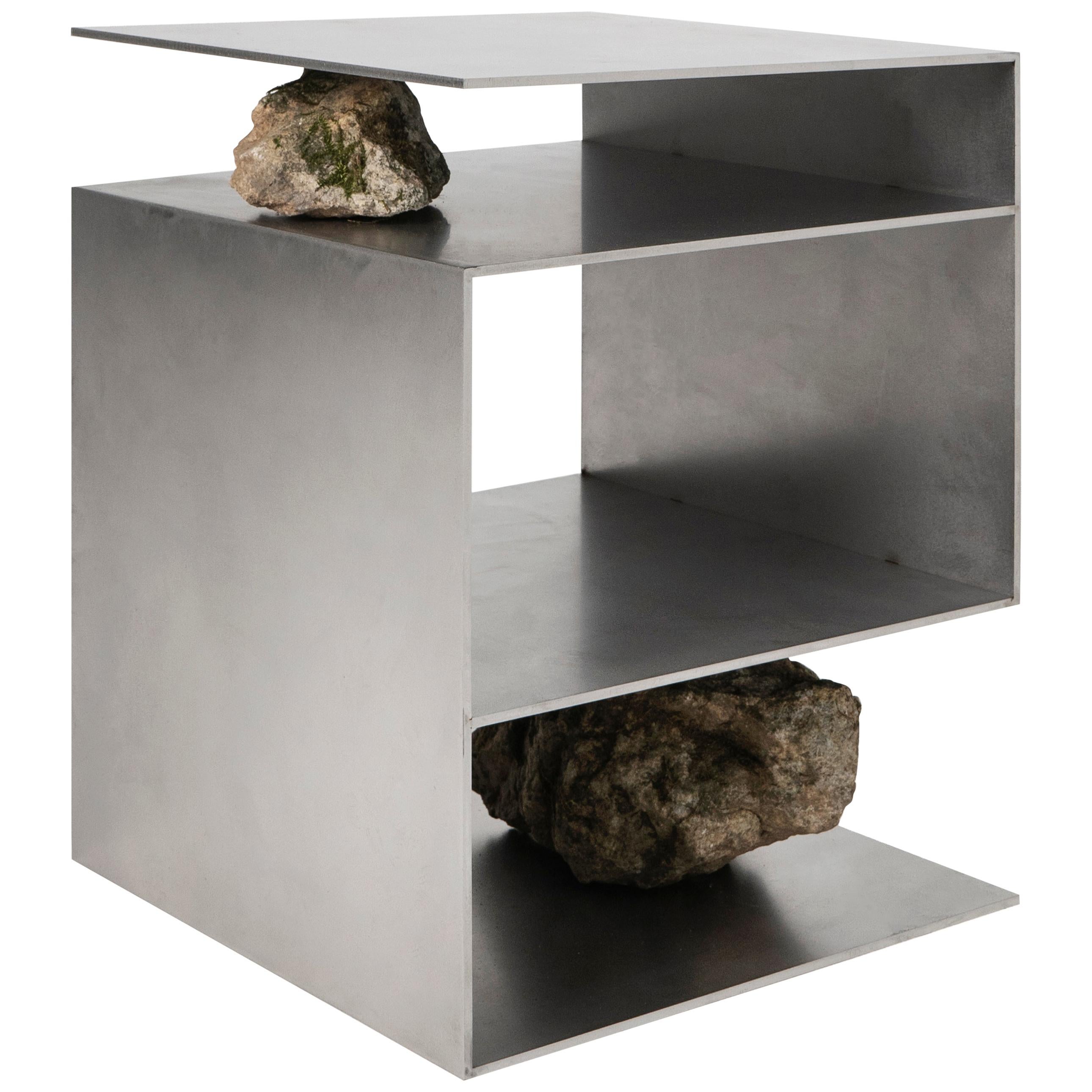 "Quartz" Stone Fossil Stool by Nucleo, 4/8 For Sale at 1stDibs