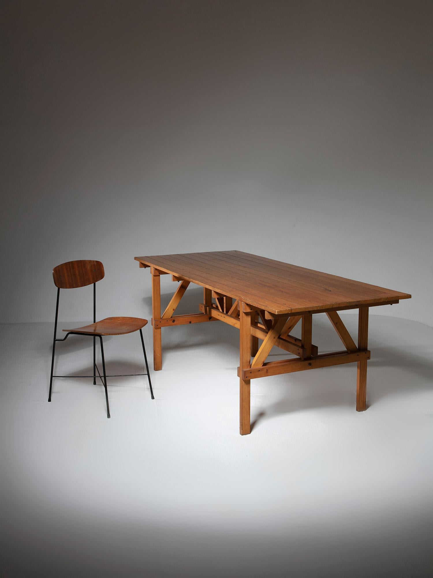 "Proposta per un'autoprogettazione" Wood Dining Table by Enzo Mari ...