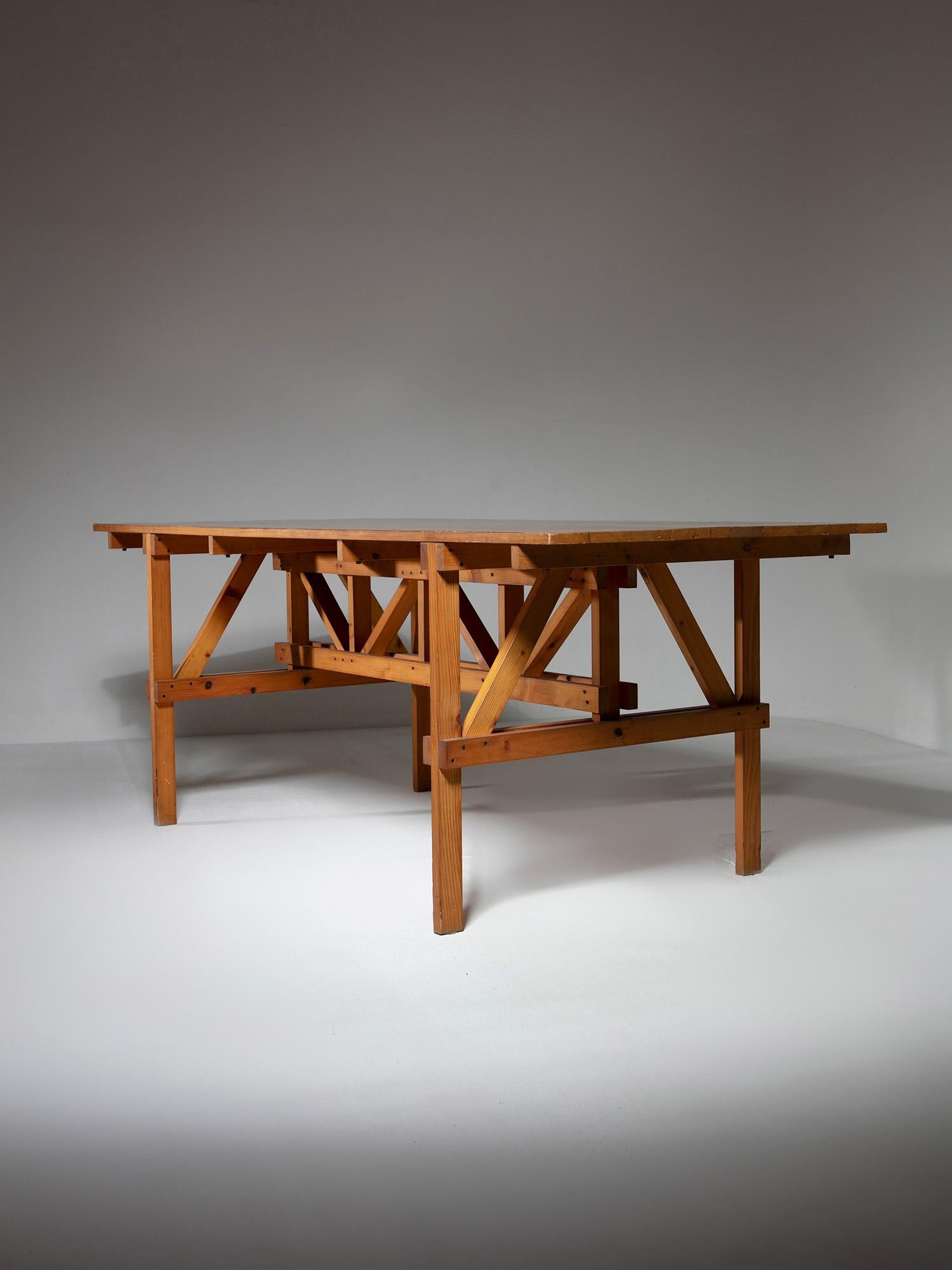 "Proposta per un'autoprogettazione" Wood Dining Table by Enzo Mari ...
