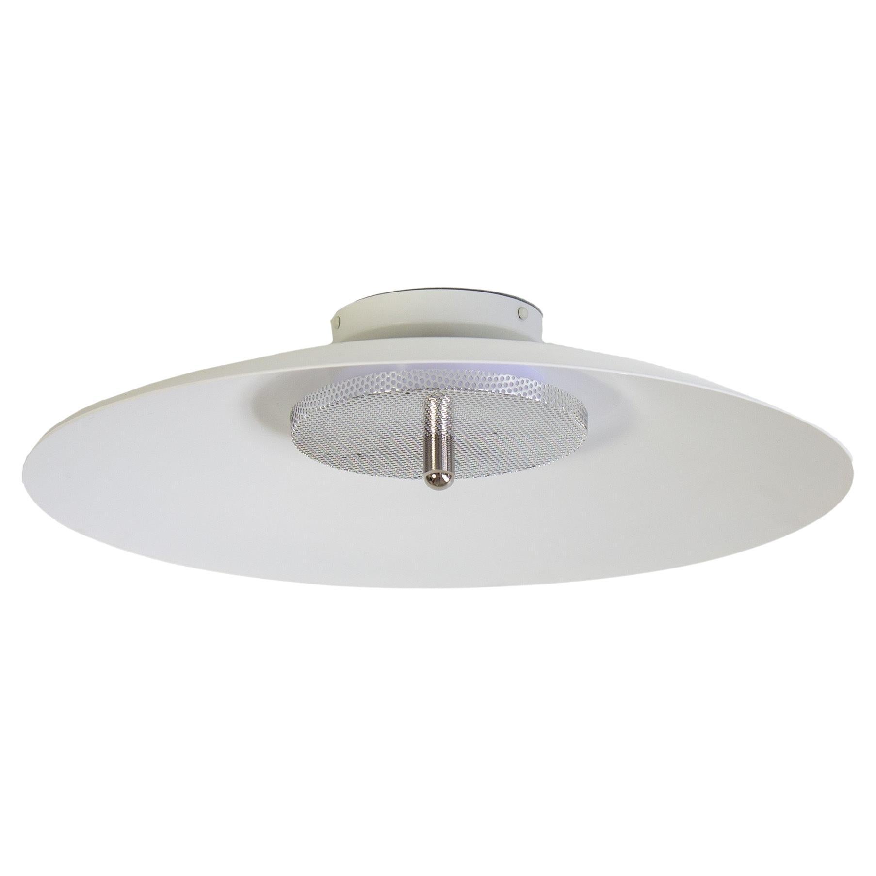Prototype Oversized Signal Flush Mount, White and Nickel, from Souda ...