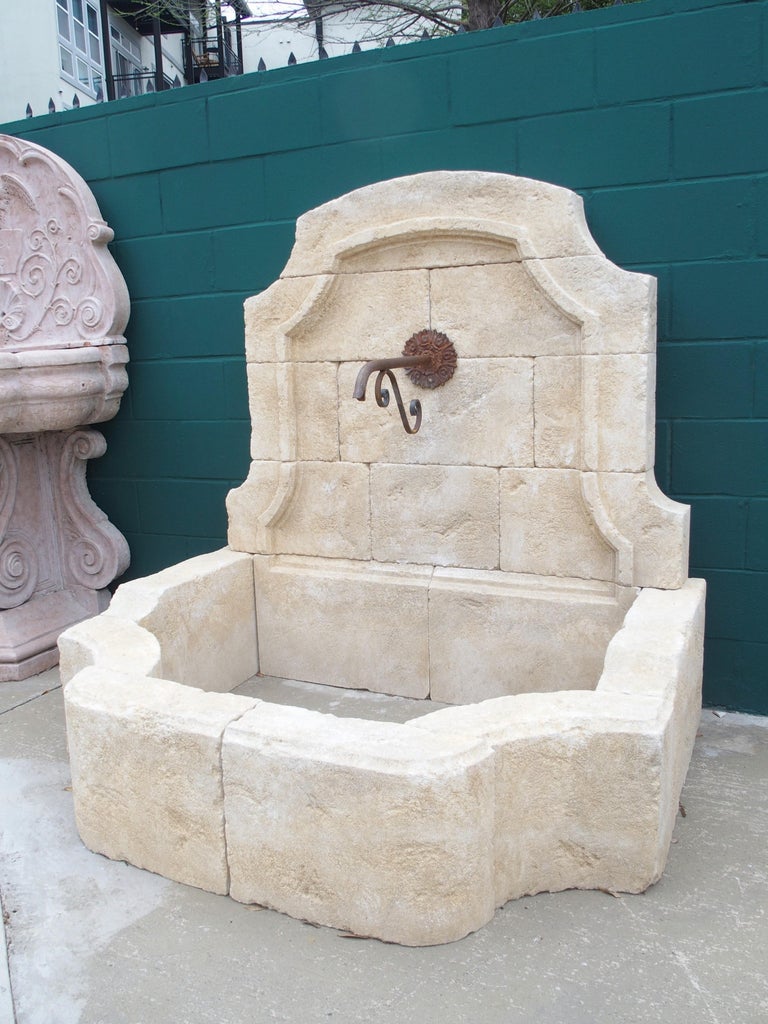 Provence, France Wall Fountain Embellished With Canted Corners For Sale ...
