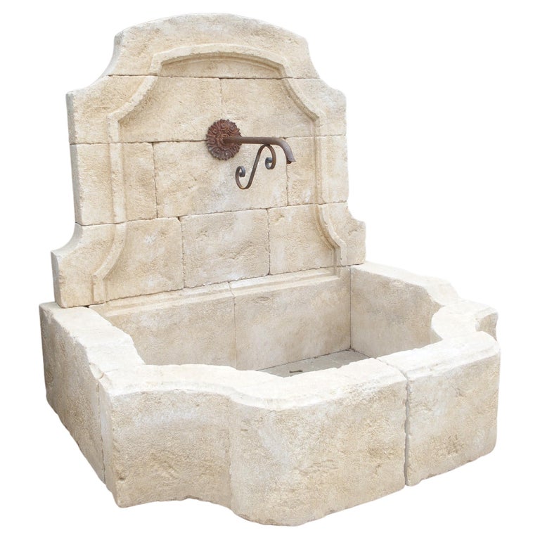 Provence, France Wall Fountain Embellished With Canted Corners For Sale ...
