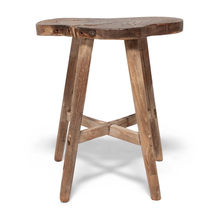 Provincial Chinese Butterfly Stool, c. 1900 at 1stDibs