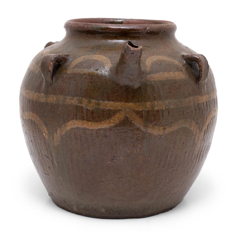 Provincial Chinese Glazed Water Jug, c. 1850 For Sale at 1stDibs