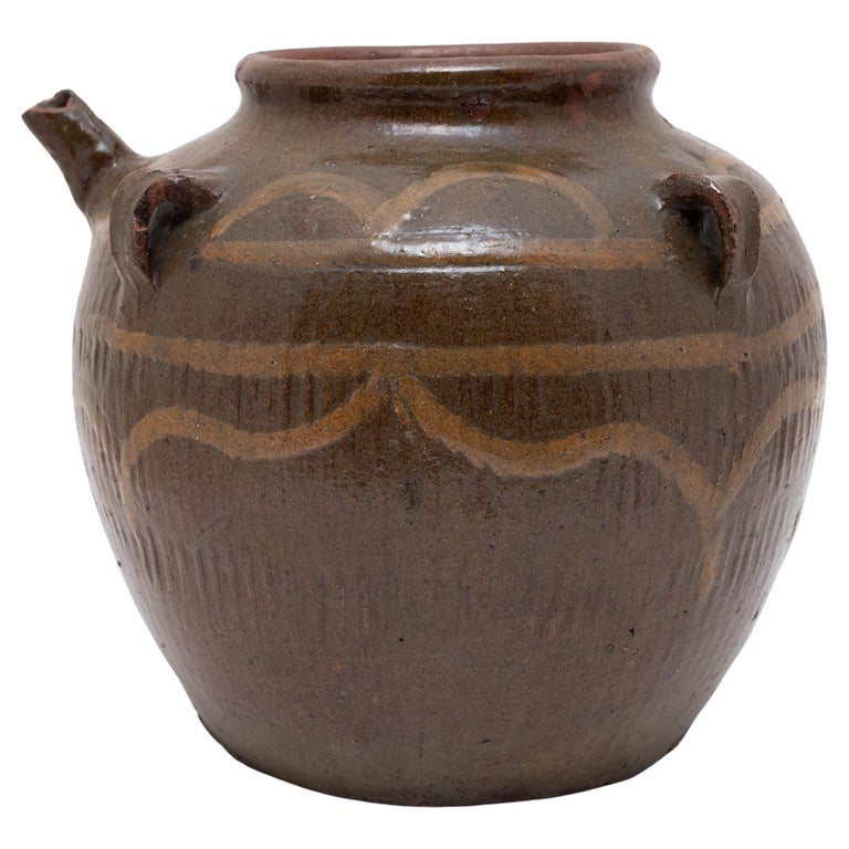 Provincial Chinese Glazed Water Jug, c. 1850 For Sale at 1stDibs