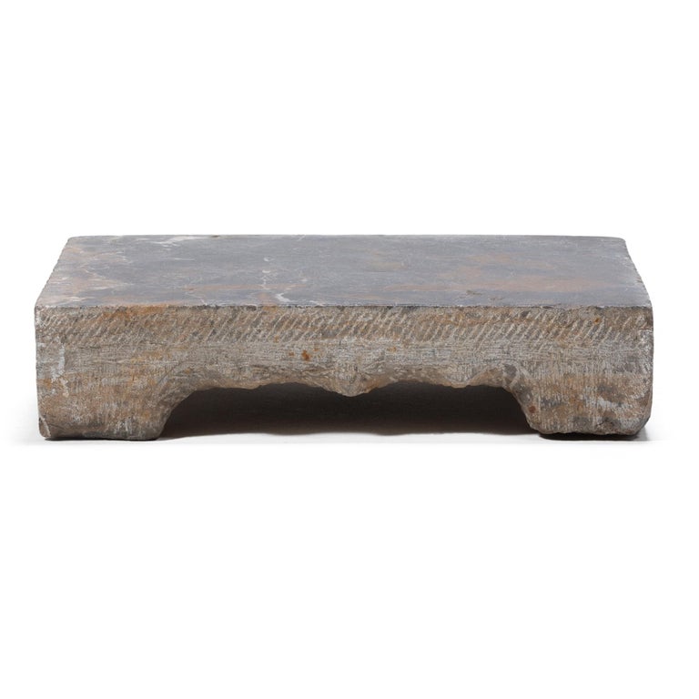 Provincial Chinese Washing Stone Pedestal For Sale at 1stdibs