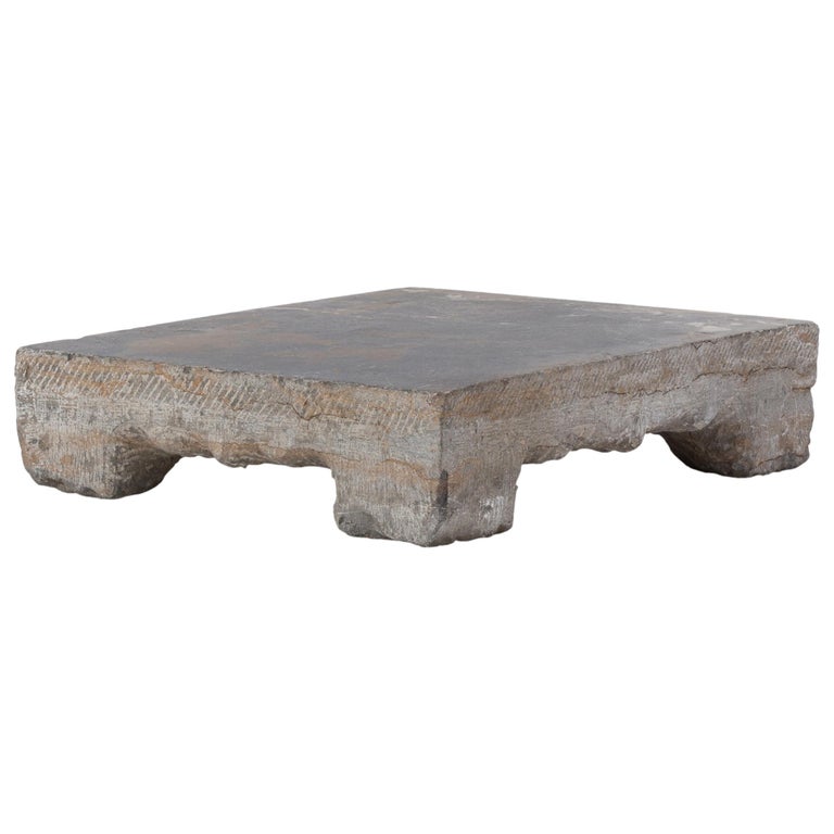 Provincial Chinese Washing Stone Pedestal For Sale at 1stdibs
